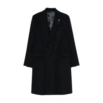 Lardini Homme, Manteaux, Noir, Taille: XL Manteau crois&eacute;