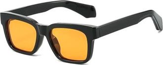 Generic Lunettes De Soleil Polarisées Carrées For Hommes Et Femmes, Idéales For La Conduite Les Déplacements En Extérieur(Yellow)