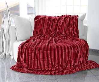 Brandsseller Kuscheldecke Fellimitat doppelseitig XXL 220x240 cm - Flauschige Kunstfelldecke Sofa & Bett, warme Luxus Wohndecke, weich & gemütlich - 100% Polyester