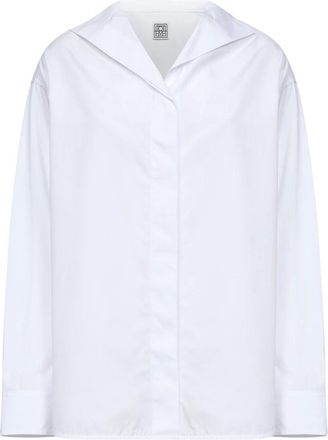 Toteme Femme, Blouses et Chemises, Blanc, Taille: 36 FR Chemise Sculpturale &agrave; Col en V