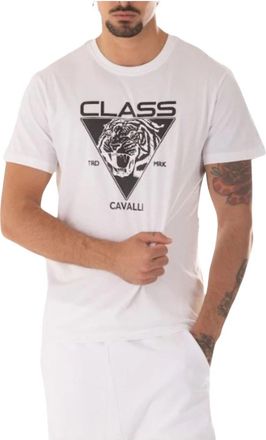 Just Cavalli Logo T-Shirt - - Tops - Herren - Wei&szlig; - XL