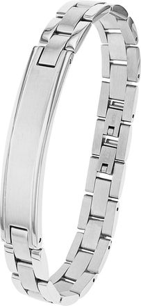 s.Oliver Identarmband Edelstahl Herren Armschmuck, 20+1,5 cm, Silber, Kommt in Schmuck Geschenk Box, 2026005