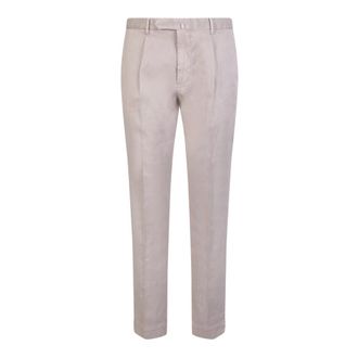 Dell'Oglio Homme, Pantalons, Beige, Taille: 2XL Pantalon en m&eacute;lange de lin