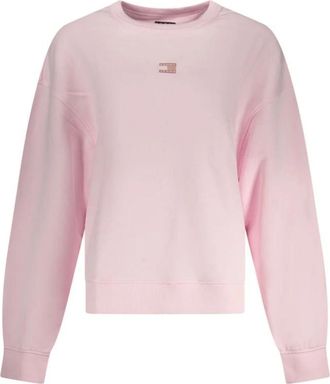 Tommy Hilfiger Femme, Sweatshirts et sweats &agrave; capuche, Rose, Taille: 36 FR Maille ras du cou
