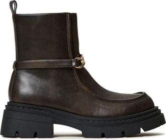 Twin-Set Oval T Stiefeletten 60mm - Braun