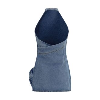 Magda Butrym Womens Blue Cotton Casual Dress