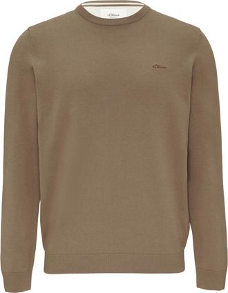 s.Oliver Strickpullover mit Logo-Stickerei