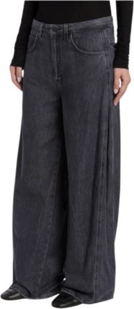 Dondup Femme, Jeans, Gris, Taille: W27 Cristy Wide Jeans