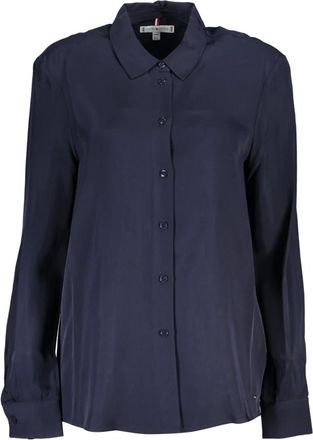 Tommy Hilfiger Femme, Blouses et Chemises, Bleu, Taille: 36 FR Chemise &agrave; Manches Longues