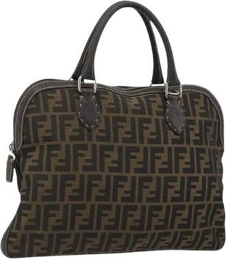 Fendi Pre-owned Sac &agrave; main Zucca Canvas - Femme - Pre-owned - Brun - Taille: ONE Size