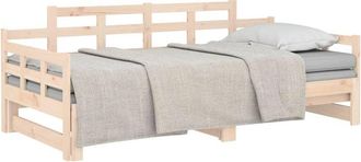 vidaXL Lit coulissant sans matelas bois de pin solide vidaXL
