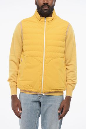 Brunello Cucinelli Sleeveless Down Gilet with Front Zip Brunello Cucinelli