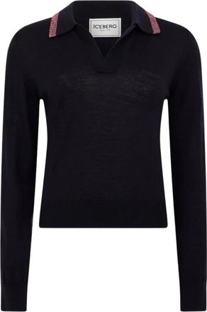 Iceberg Polo-Pullover - - Knitwear - Damen - Blau - XS