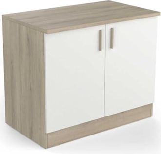 Demeyere Origan Küchenschrank, Holzwerkstoff, 100 x 60 x 85 cm, Eiche