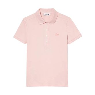 Lacoste L.12.D Slim Fit Stretch Mini Piqu&eacute; Polo - - Tops - Damen - Rosa - 2XS
