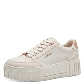 s.Oliver Damen Plateau Sneaker Platform Vegan, Rosa (Light Pink Com), 39 EU