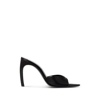 Victoria Beckham Chaussures satin&eacute;es &agrave; talon en soie et cuir m&eacute;lang&eacute;s