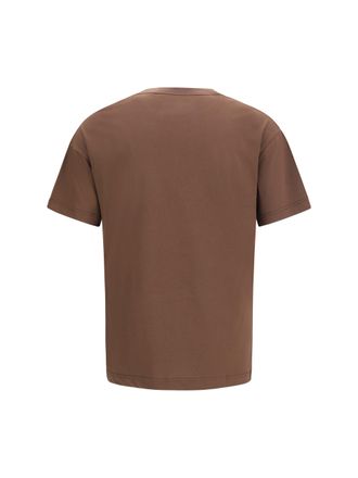 Palm Angels Palm Tree Graphic Cotton T-Shirt - Brown