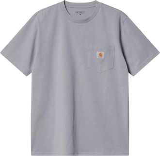 Carhartt Work in Progress Homme, Tops, Gris, Taille: M S/S Pocket T-Shirt