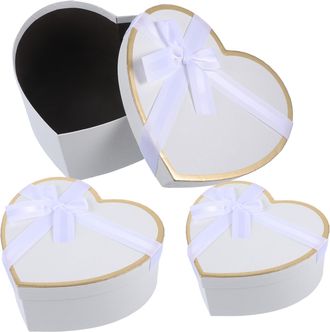 Pretyzoom 1 Set Box Geschenkbox aufdecken klare Bevorzugungsboxen Karte Herzen Storage Boxes aufbwahrungs-Box snoep Kisten zum Packen K&auml;sten f&uuml;r Blumenarrangeme