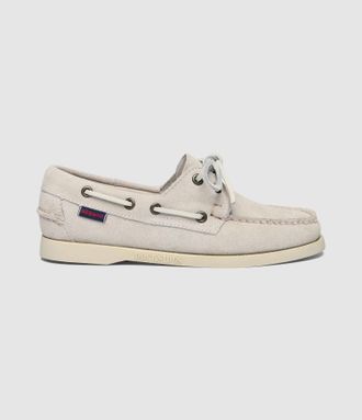 Sebago Moccasins Portland Flesh Out Woman Full White