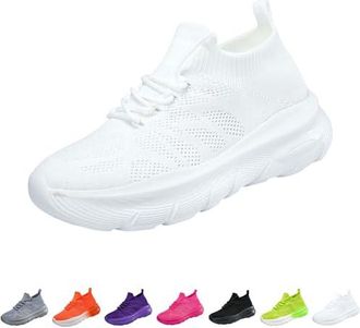 Generic Chaussures de marche pour femme - Chaussures de sport larges - Baskets l&eacute;g&egrave;res - En maille - Chaussures de randonn&eacute;e confortables - Chaussures d&eacute;contr