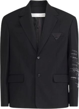 Isabel Benenato Isabel Benenato, Homme, Costumes, Noir, Taille: S Light Wool Printed Blazer
