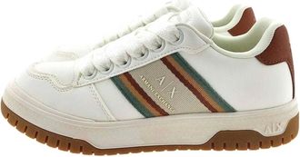 A|X Armani Exchange Baskets avec bandes contrastantes - Femme - Chaussures - Blanc - Taille: 35 EU
