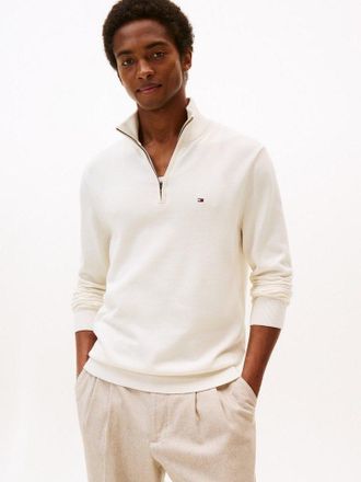 Tommy Hilfiger Troyer ESSENTIAL COTTON ZIP MOCK