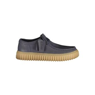 Clarks Blaue Leder Herren Klassische Schuhe