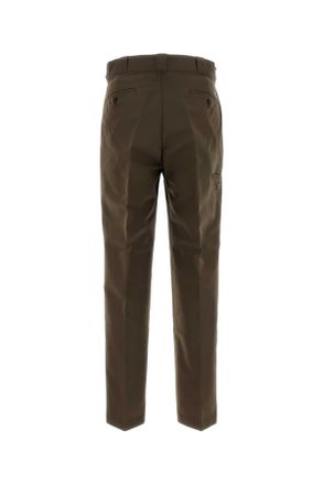 Prada Mens Brown Canvas Pant Light Exterior: Cotton Nylon Pantaloni Trousers