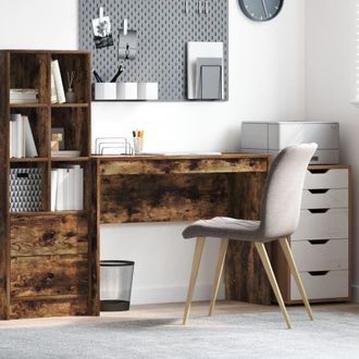 vidaXL Vidaxl - Schreibtisch R&auml;uchereiche 100 x 40 x 76 cm Holzwerkstoff