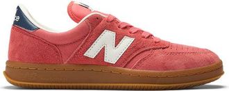 New Balance Unisex T500 in Rot/Blau/Weiß/Beige, Leder, Größe 37.5