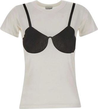 Vaquera T-shirt Bra - Femme - Tops - Blanc - Taille: 36 FR
