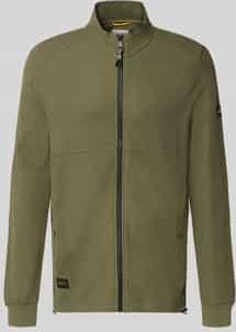 Camel Active Sweatjacke mit Stehkragen und Rei&szlig;verschluss