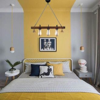 Pier Import Suspension industrielle bois, m&eacute;tal & corde CAMOGLI