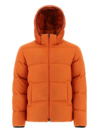 Herno Gefütterte Kapuzenjacke - Orange