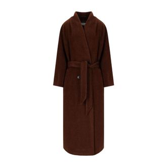 Marella Pirania Mantel mit G&uuml;rtel - - Coats - Damen - Braun - XS