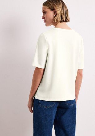 Street One Kurzarmshirt Sommershirt mit Rundhals und Deko-Detail