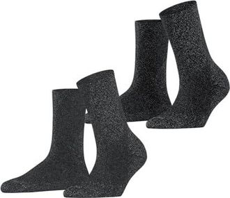 Esprit Femme Shimmer Multipack W So Coton Fantaisie Chaussettes, Gris Dark Grey 0050, 39-42 EU