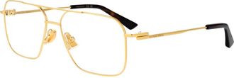 Bottega Veneta Homme, Accessoires, Jaune, Taille: 58 MM Optical Frame