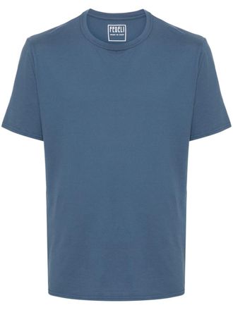 Fedeli t-shirt en coton à manches courtes - Bleu