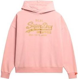 Superdry Sweat VL Rhinestone Relaxed 5vo Peach Amber XS