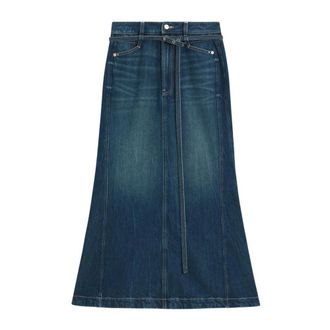 HUGO BOSS Peplum Skirt HR - - Skirts - Damen - Blau - W26