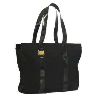Ferragamo Pre-owned Nylon sacs-ports-paule - Femme - Pre-owned - Noir - Taille: ONE Size