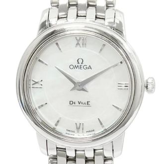 Omega Montre De Ville Prestige en Acier Inoxydable Pre-owned - Femme - Pre-owned - Blanc - Taille: ONE Size