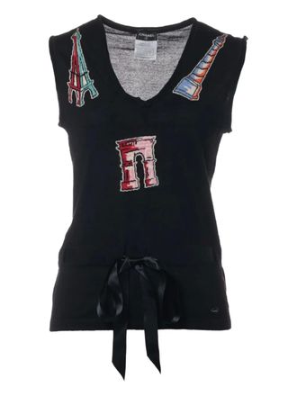 Chanel débardeur en cachemire (2006) - Noir