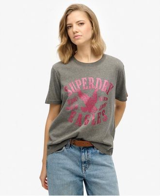 Superdry Embellish Varsity Relaxed Tee