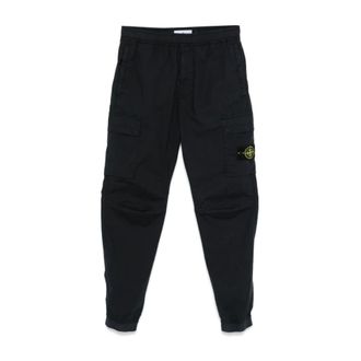 Stone Island Homme, Pantalons, Bleu, Taille: W34 Pantalon cargo fusel&eacute; Regular Fit