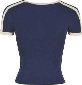 Karl Kani T-Shirt Karl Kani Signature 89 College Tiny V-Neck T-Shirt (1-tlg)
